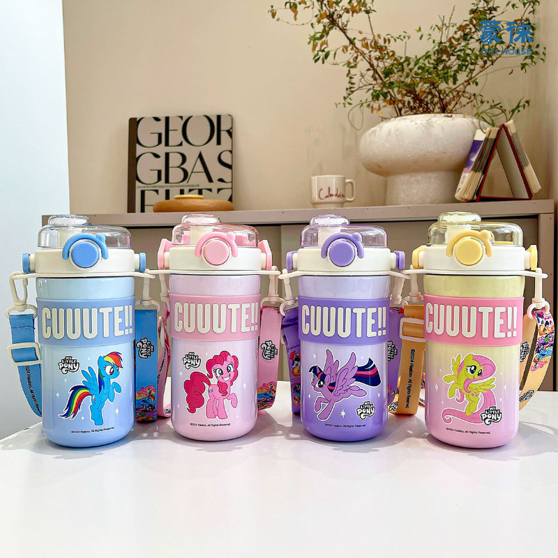 2025 New Model My Little Pony Handheld Double Drink Thermos Cup Girl ...