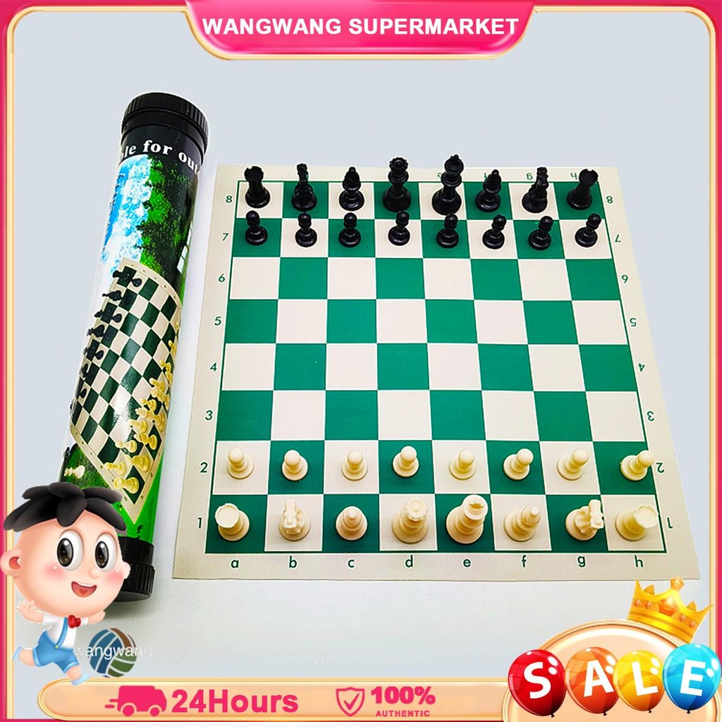 Portable Chess Set with Foldable Mat & Bag for Outdoor Play chess set ...