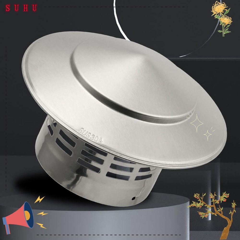 SUHU Chimney Cap, Stainles Steel 75-200mm Ventilated Rain Cap, Durable ...