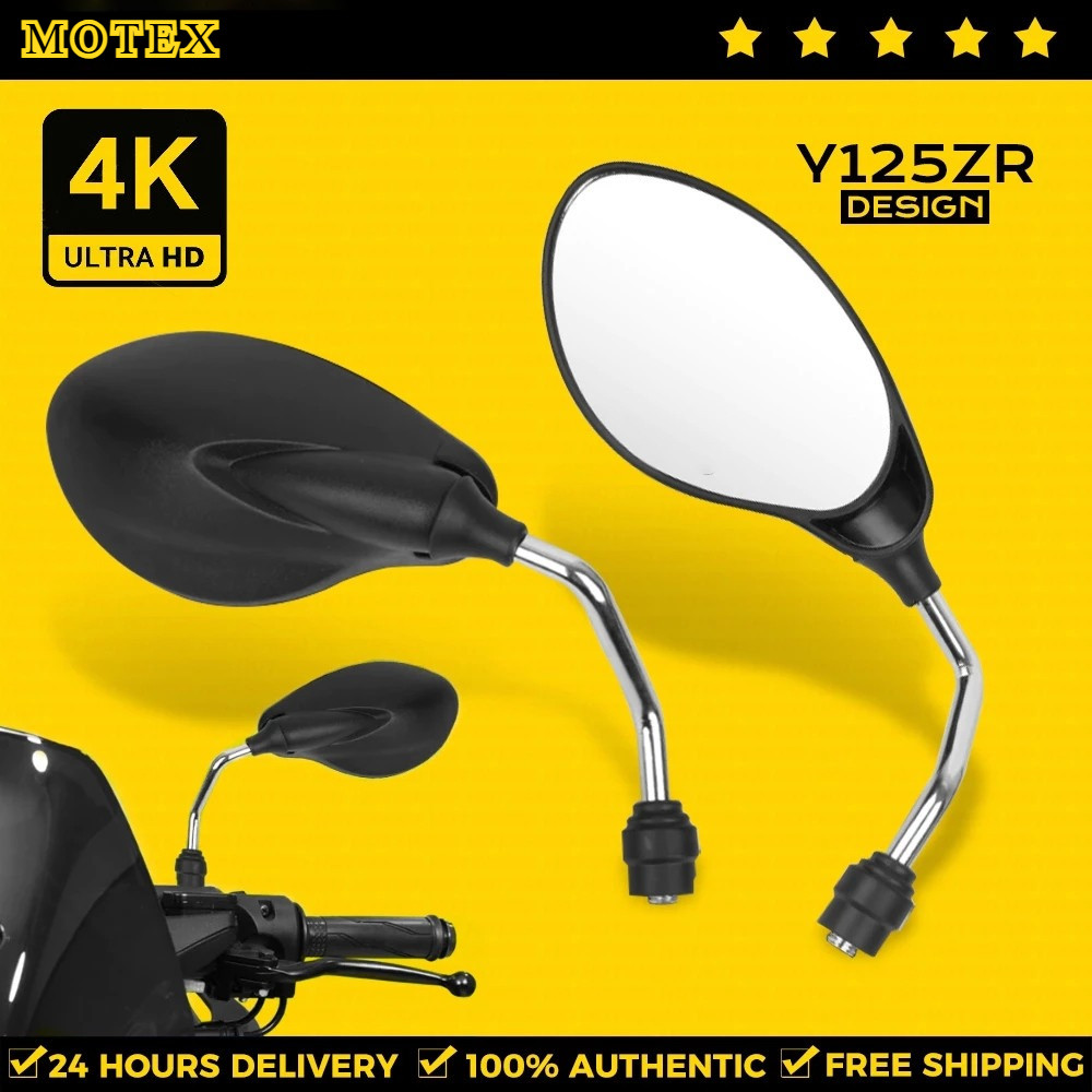 MOTEX Y125ZR Design Side Mirror Bend Stem HD Clear Lens Walang Grado ...