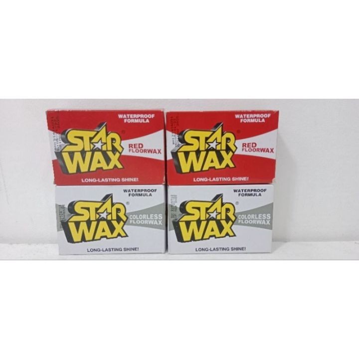 Star Wax Floor Wax 90G Starwax (Red, Colorless, Red dye) DNP | Shopee ...