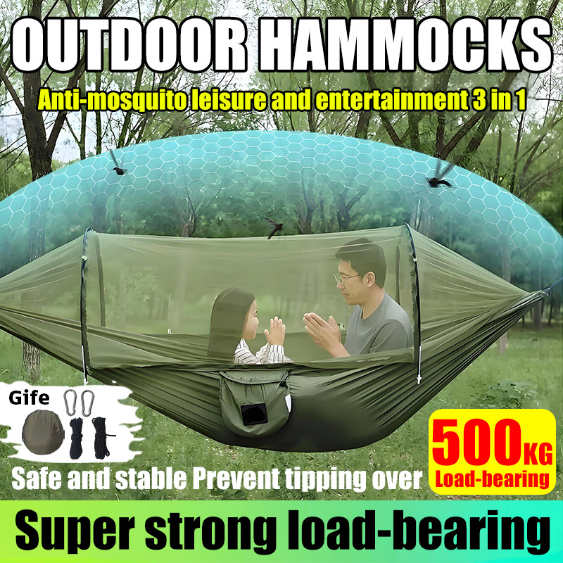 Hammock with mosquito net Camping Hiking hammock duyan with net outdoor ...