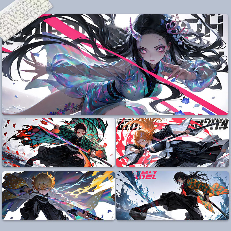 Demon Slayer Demon Slayer Mouse Pad Oversized Anime Tanjiro Yanzhu Two ...