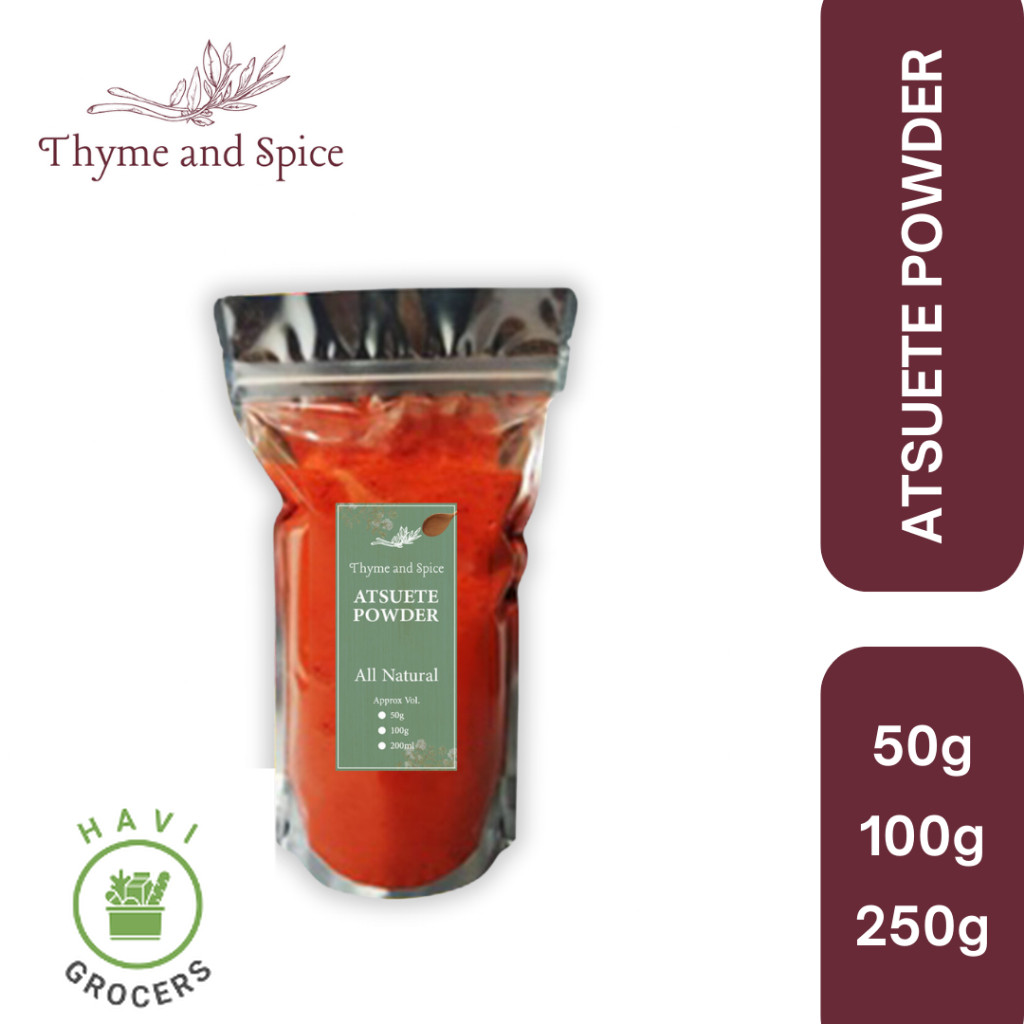 [ZIP LOCK] Annatto Powder Atsuete Powder 50g 100g, 250g - Spices️ THYME ...