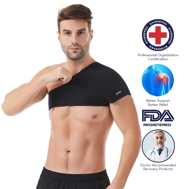 Adjustable Shoulder Brace, all wrapped,Rotator Cuff Support Brace and ...