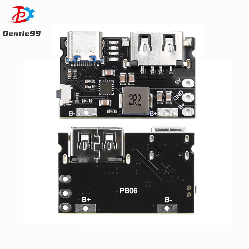 TYPE-C+USB Interface 5V 2.4A Single Lithium Battery Charger/Discharger ...