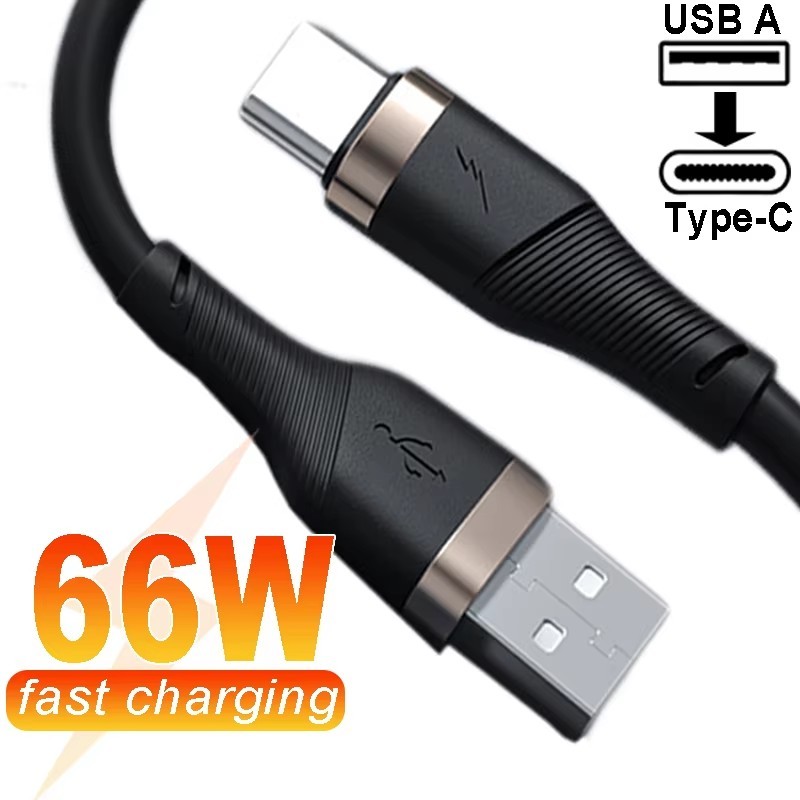 66W Super Fast Charging Type C Data Cables - USB C Type-C Sturdy ...