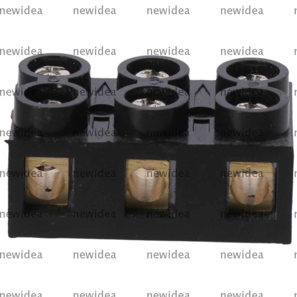 NEWIDEA Terminal Block, 60A Dual Row Screw Electric Barrier Strip ...