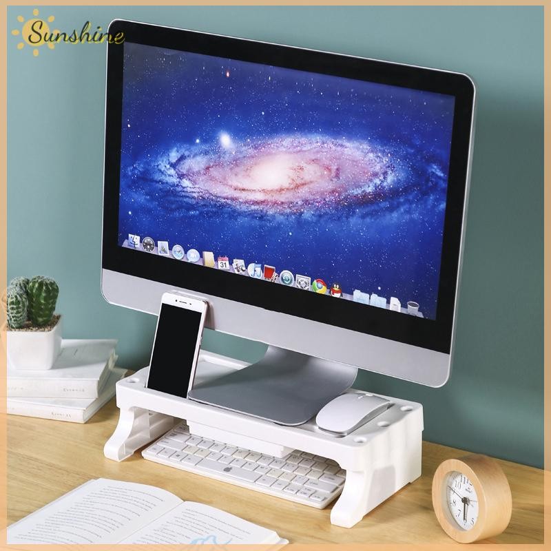 Sunshine> Desktop Computer Monitor Riser Holder Working Office PC ...