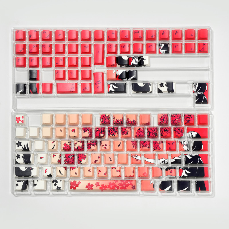 Sakura Raven Keycap Original Factory Height Side Engraved Light ...