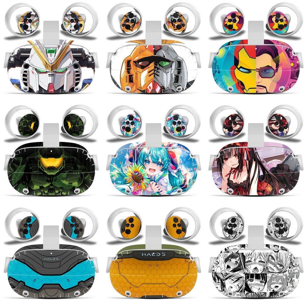 for Oculus Quest 2 Protection Sticker All-in-One VR Machine Body Skin ...