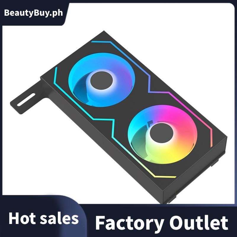 PC Memory Cooling Radiator 4Pin PWM/5V 3Pin ARGB with 2 Cooling Fan RAM ...