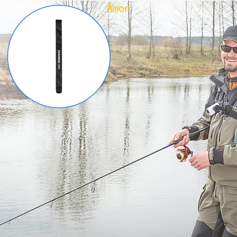 Amon Fishing Rod Sleeve Rod Cover Nylon Fishing Rod Sock for Protecting ...