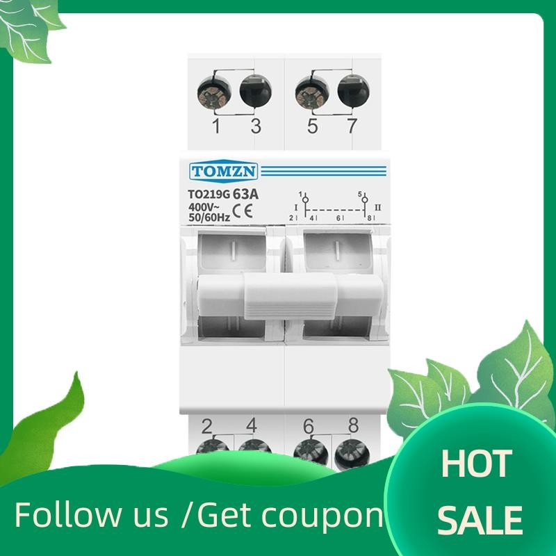 TOMZN 63A MTS Dual Power Manual Transfer Isolating Switch Interlock ...