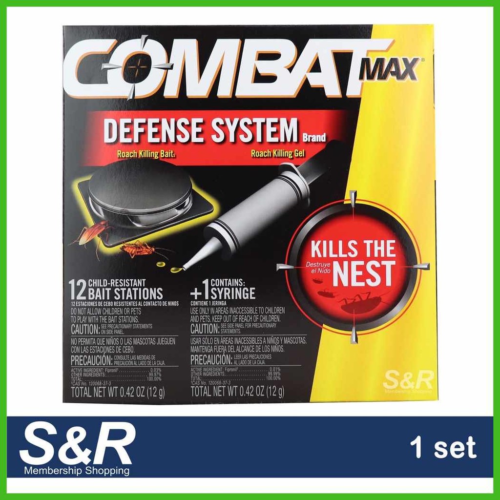Combat&cj&Max&Defense&System&Roach&Killing&Bait&And&Roach Killing Gel 1 ...