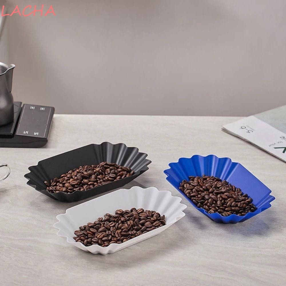 LACHAPELLE Coffee Bean Tray, Plastic Oval Sample Display Tray, Coffee ...
