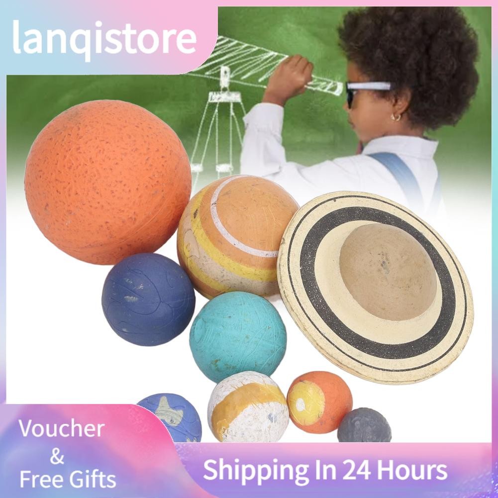 Lanqistore Solar System Model PVC Cute 9 Planets Figure for Kids ...