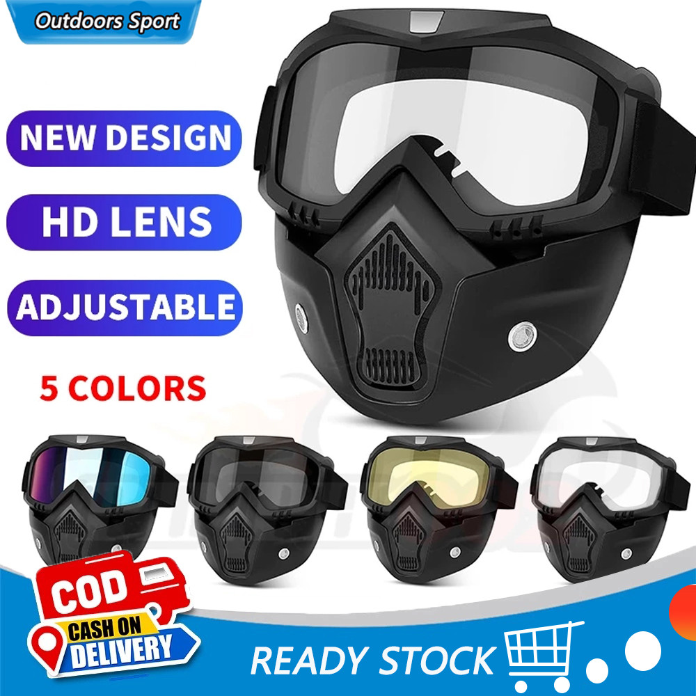 Motorcycle Goggles Mask Helmet Goggles Windproof Sun protection ...