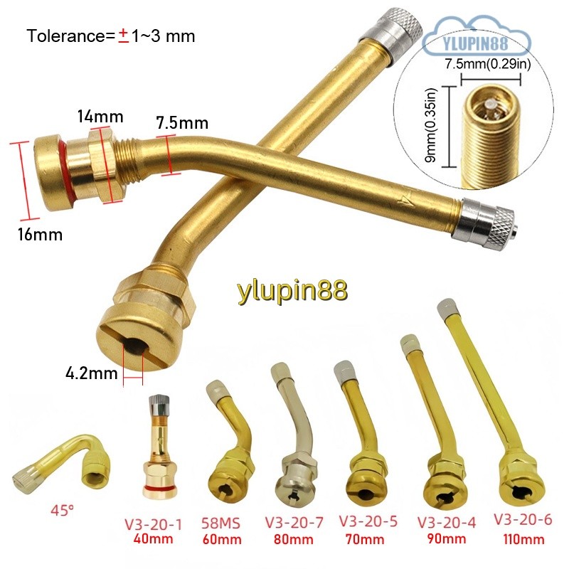 10pcs Tubeless Tire Tyre Valve Adapter Cap for Passenger/Bus/Truck - V3 ...