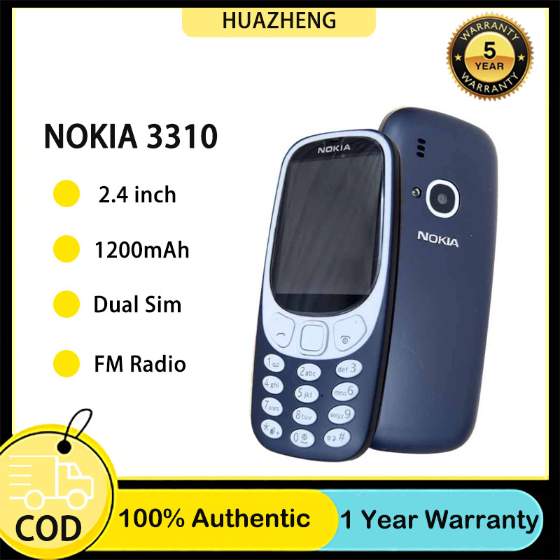 Nokia 3310 keypad Phone Unlocked 2.4 Inch 2G 2MP Dual SIM Card Original Cellphone Keyboard ...