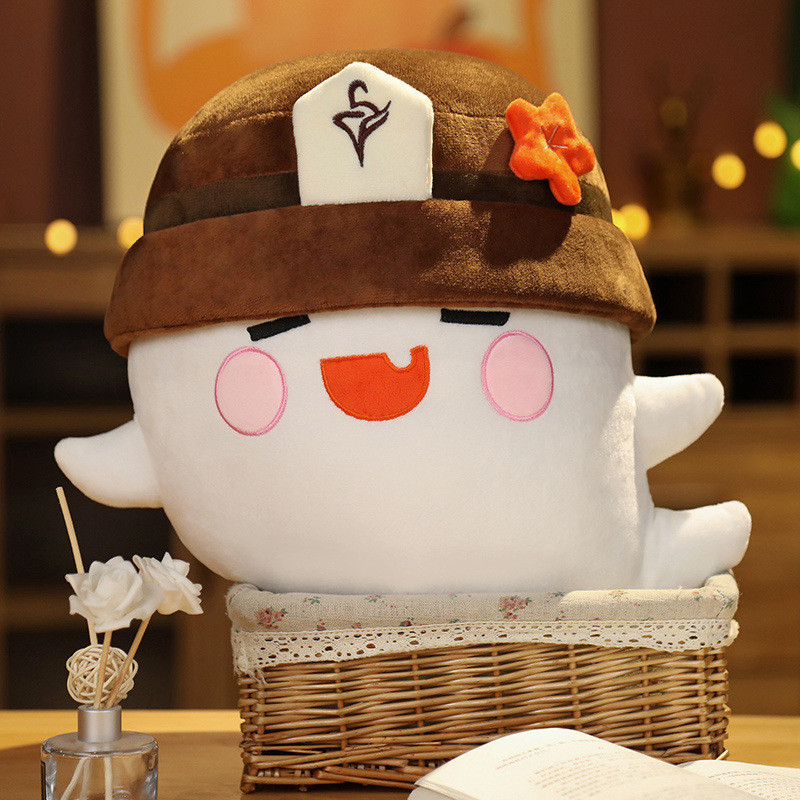 Genshin Impact Ghost Doll Anime Game Walnut Ghost Hat Plush Toy Genshin ...