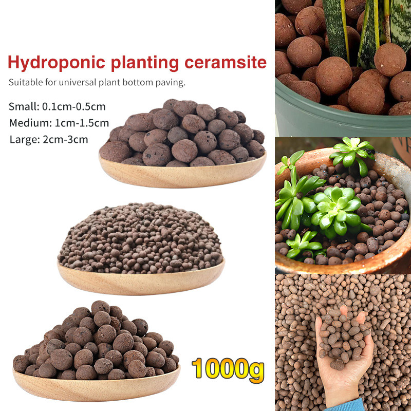 Hydroton hydroponic clay leca balls pebbles 1000g | Shopee Philippines