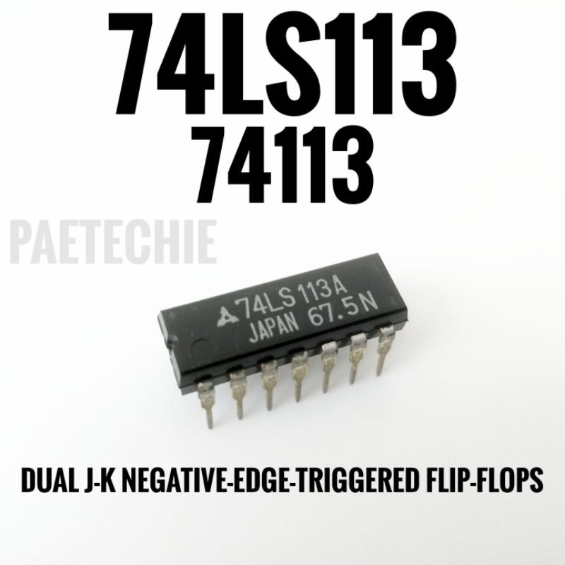 74LS113 74113 Dual J-K Negative-Edge-Triggered Flip-Flops | Shopee ...