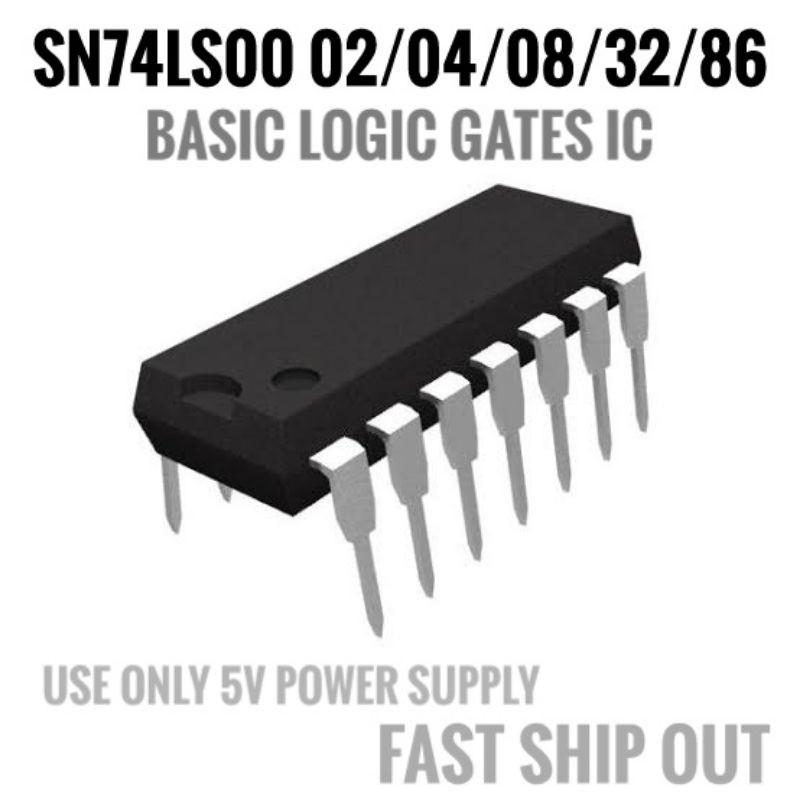 74LS00 74LS02 74LS04 74LS08 74LS32 74LS86 Logic Gates 7400 7402 7404 ...
