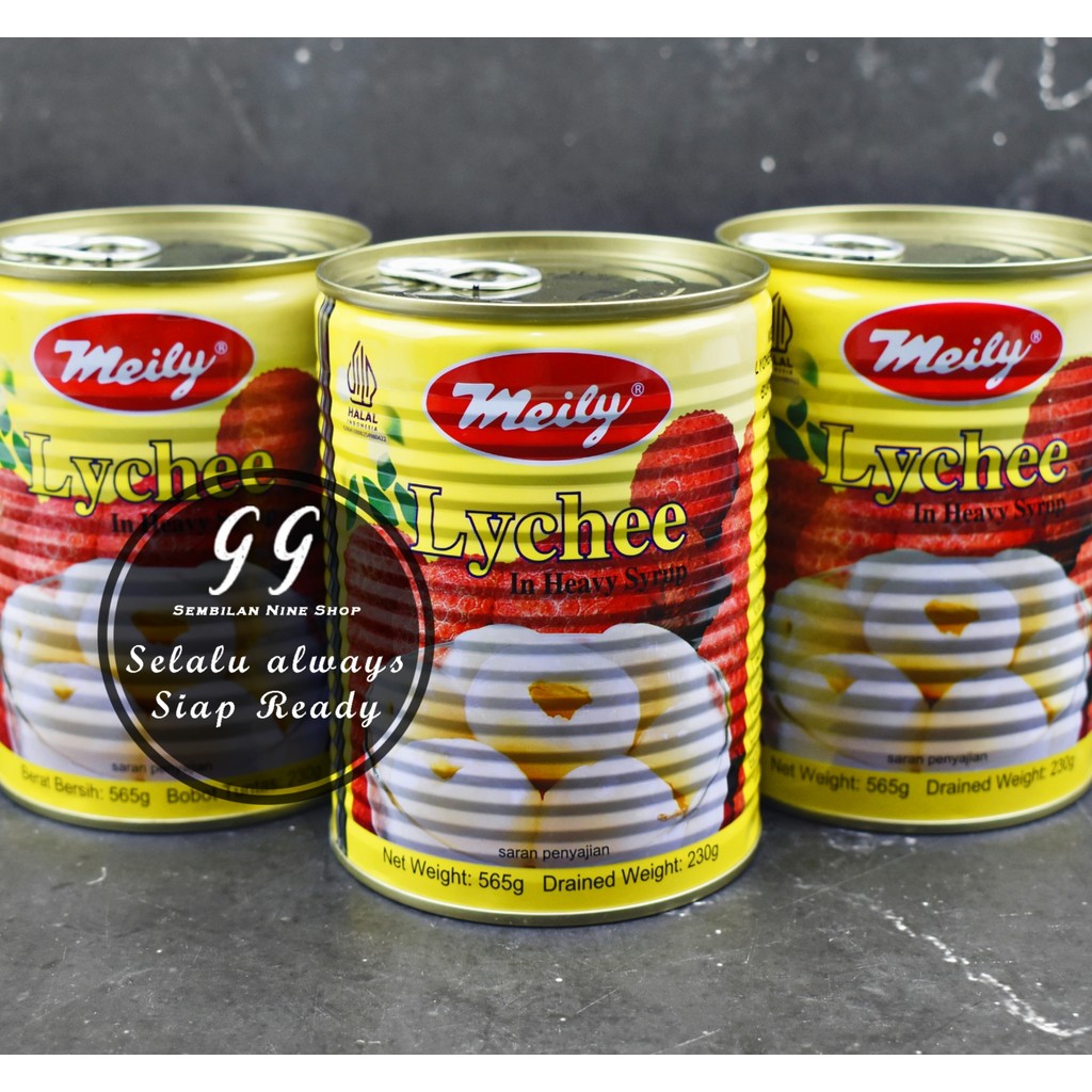 Meily LECI Canned 565 Gram Fruit LYCHEES LYCHEE LECY IN SYRUP IN SUGAR ...