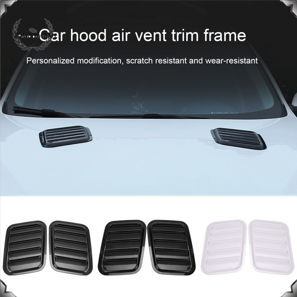[Rm] 2Pcs Simulation Vent Cover Stickers for Vehicle Side Fake Air ...