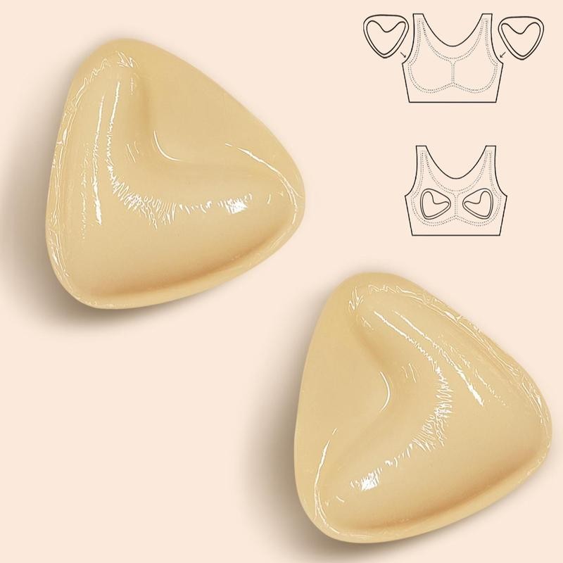Reusable Soft Invisible Bra Pads, Silicone Self-Adhesive Bra Pads ...