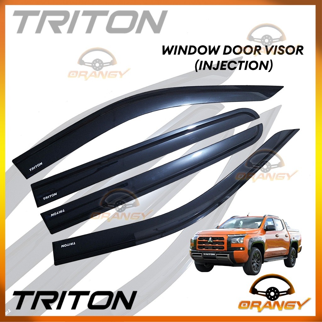 All-New Mitsubishi Triton 2024 to 2025 OEM / Injection Window Door Rain ...