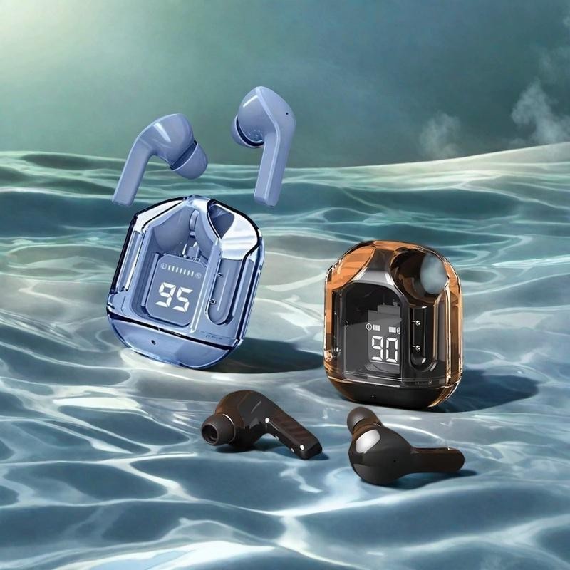NEW T2 tws Wireless Bluetooth Headset Transparent ENC Power Digital ...