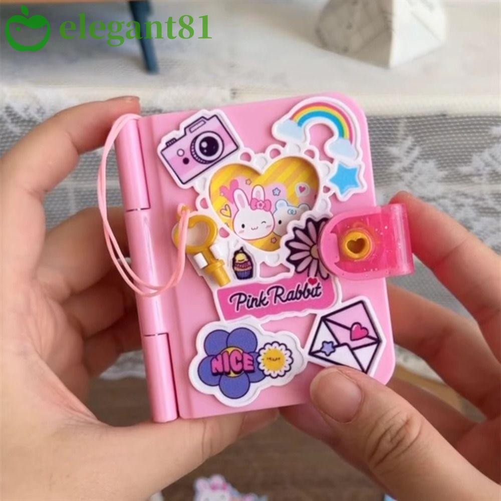 ELEGANT81 Children's Secret Notepad, Pink Rabbit Cartoon Toys Kids ...