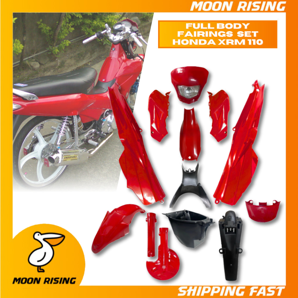11IN1 / 7IN1 FULL BODY MOTORCYCLE FAIRINGS SET FOR HONDA XRM 110 ...