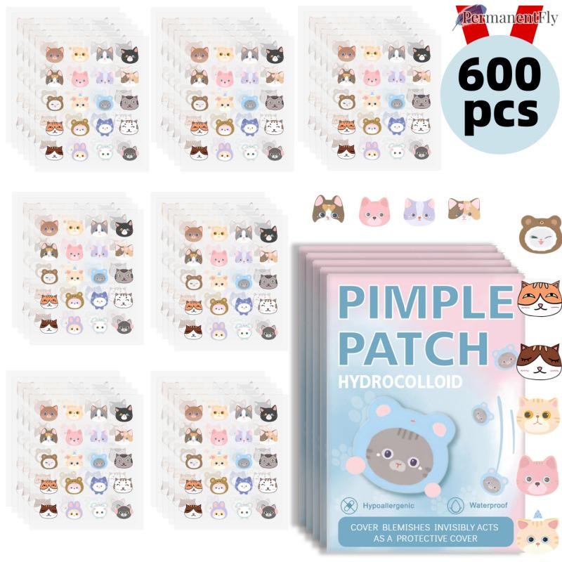 PermanentFly 600pcs Cartoon Animal Shaped Acne Patches Skincare ...