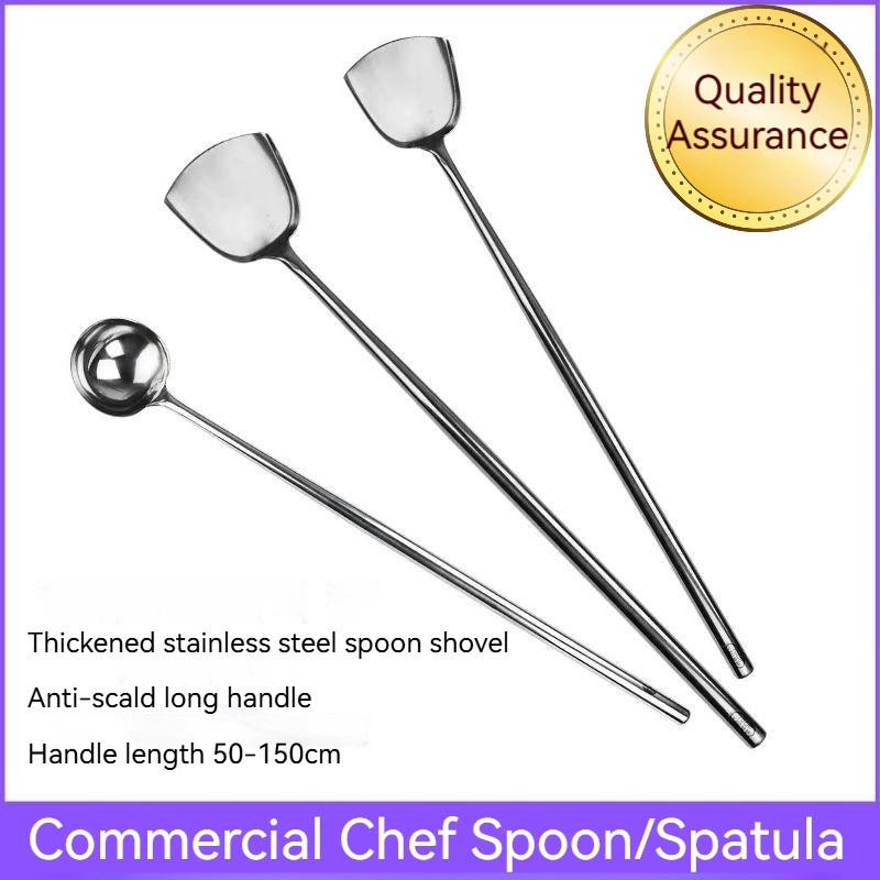 Commercial Chef Stir-fry Spatula Large Stainless Steel Spoon Spatula ...