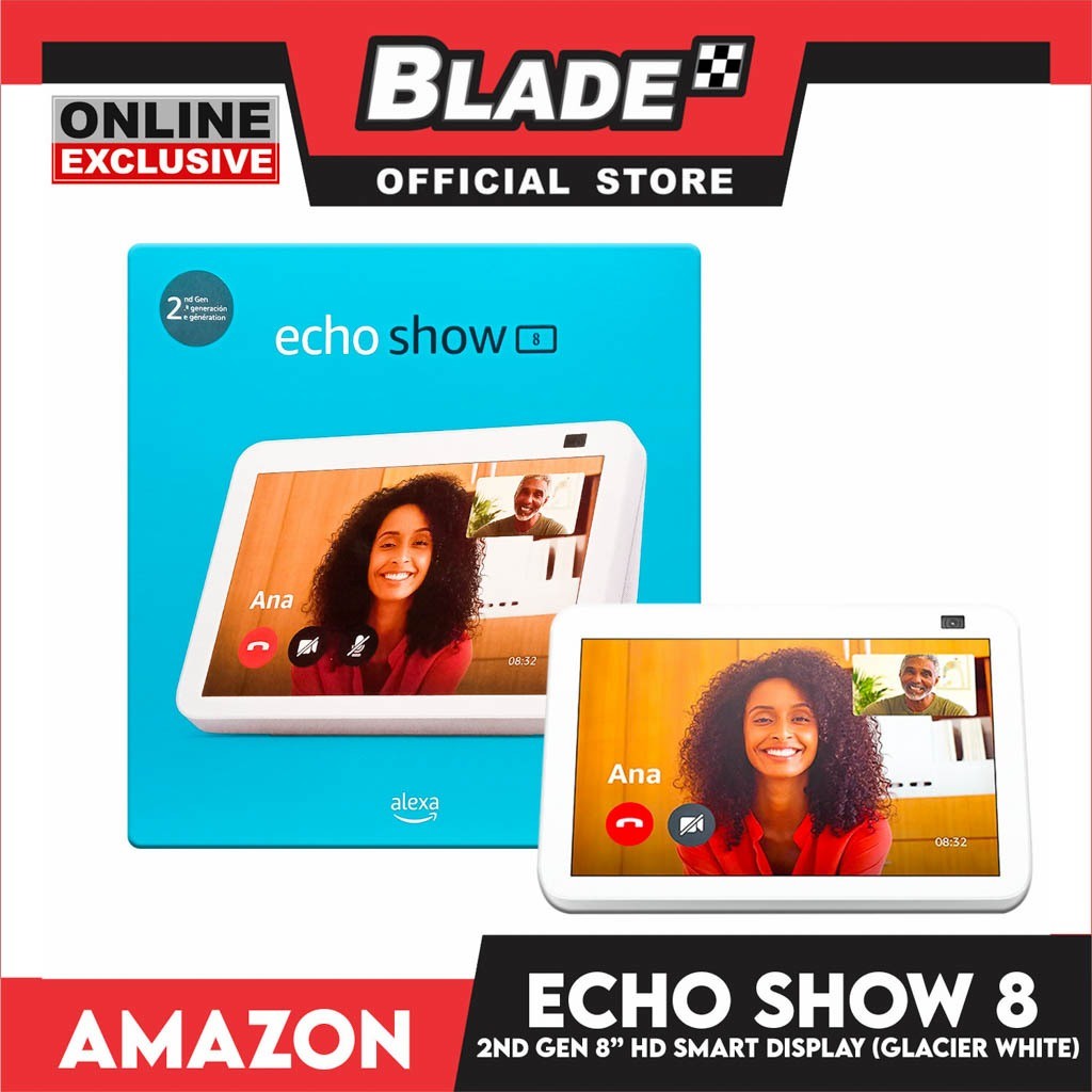 Amazon Echo Show 8 (2nd Gen) HD Smart Display & Stereo Sound with Alexa ...