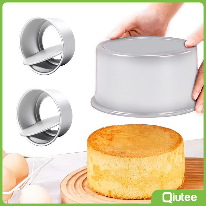 4/6/8 Inch Round Cake Molder Removable Bottom Baking Pan Aluminum Alloy ...