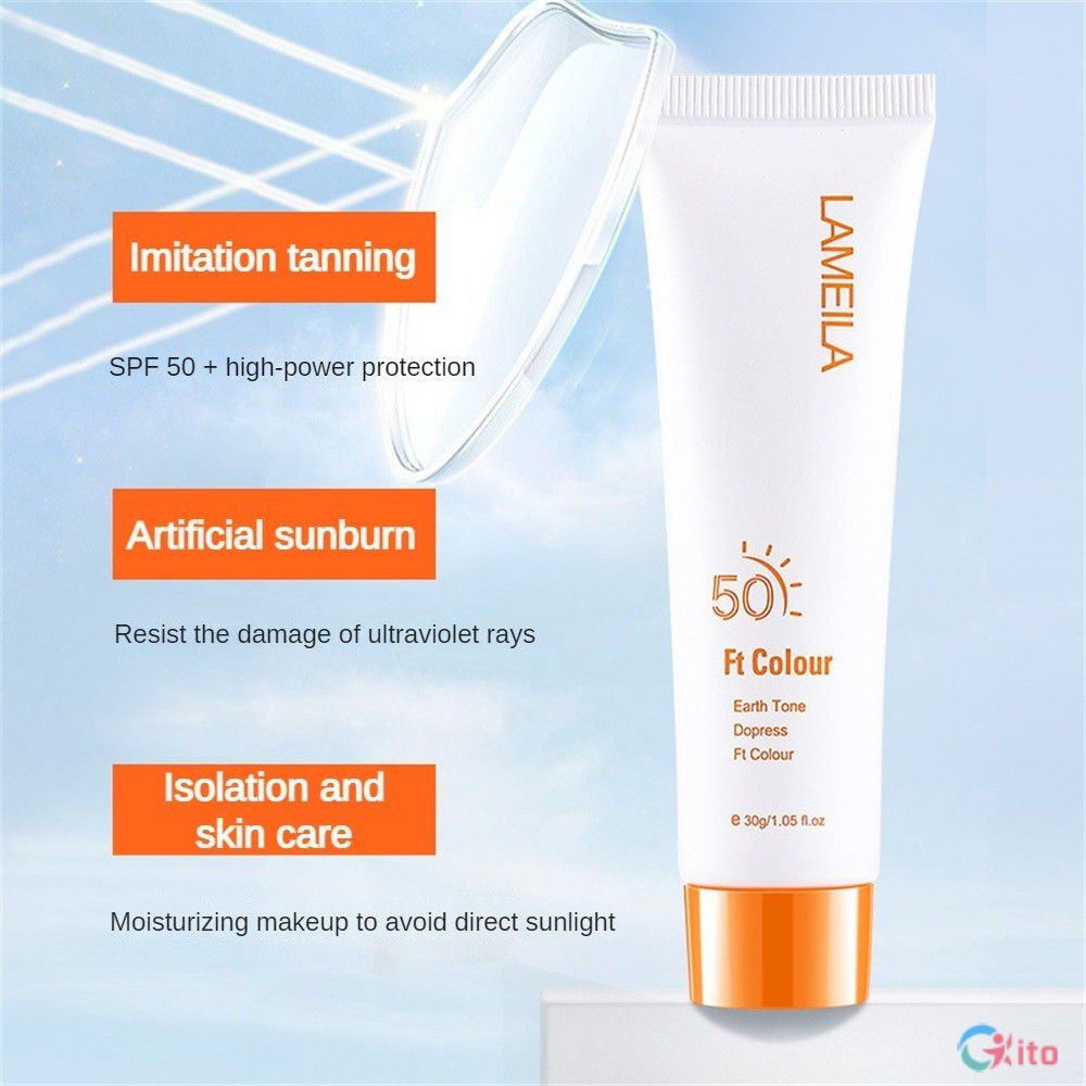 LAMEILA SPF50 + sunscreen clear repair face protection cream ...
