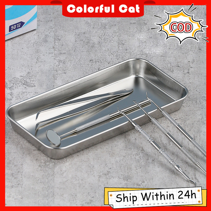 Stainless Steel Rectangular Medical Tray Surgical Instrument Tray ...