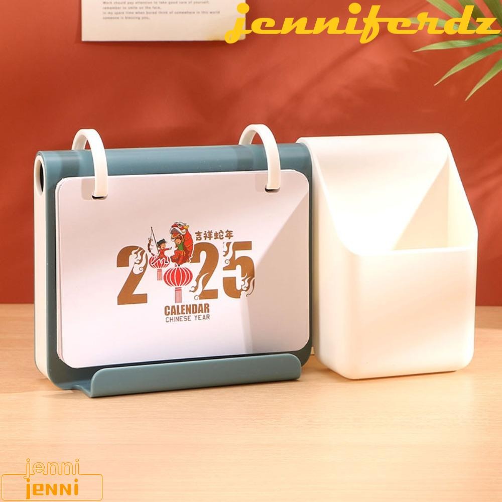 JENNIFERDZ Multi-function Desk Calendar, Creative Plastic Standing Desk ...
