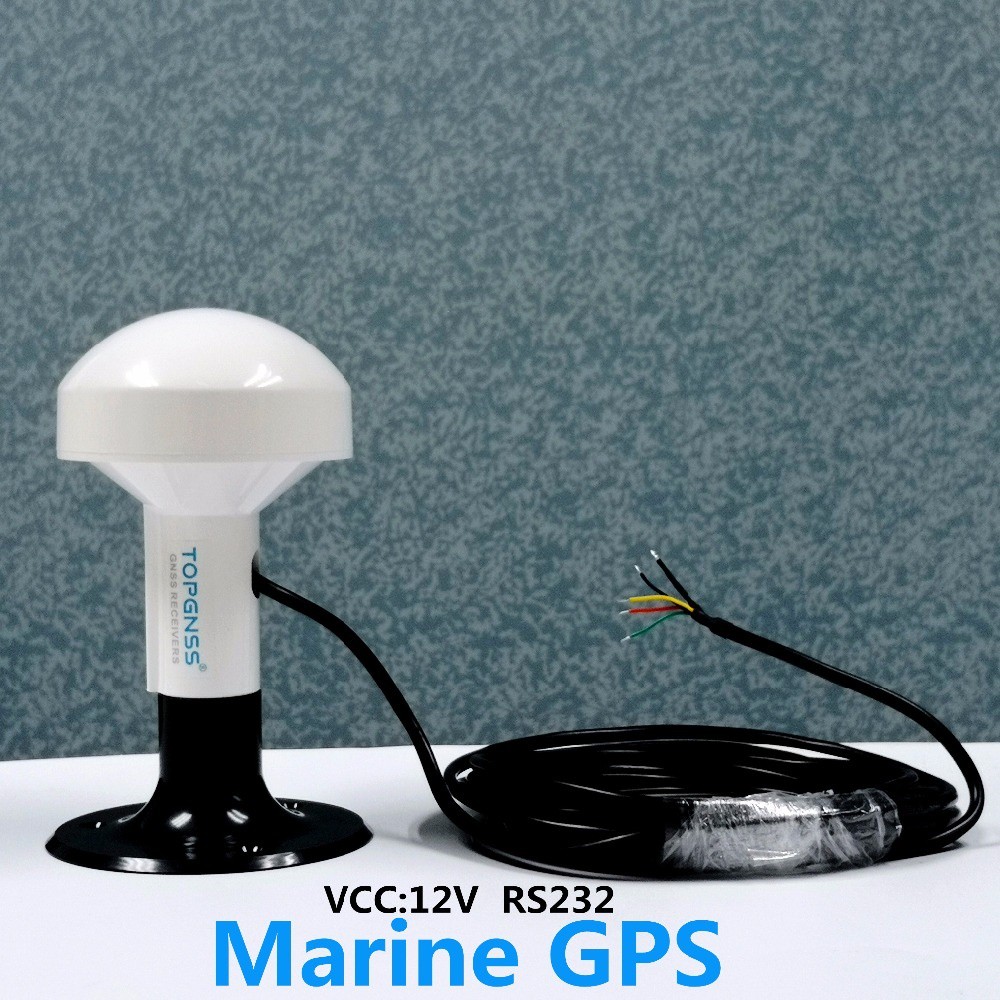 NEW TOPGNSS RS232 GPS marine GPS receiver antenna module NMEA 0183 baud ...