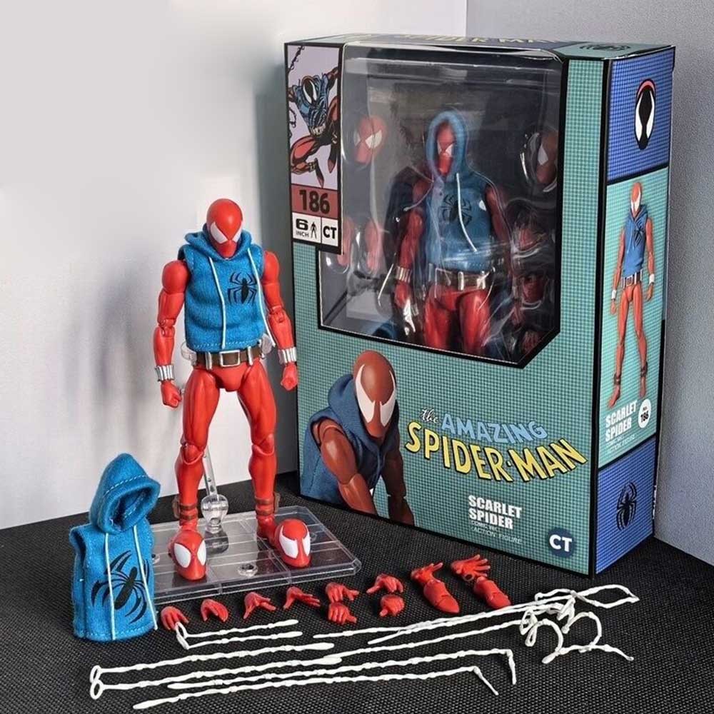 Ct Toys Scarlet Spider Action Figure Mafex 186 Ben Reily Figures Comic ...