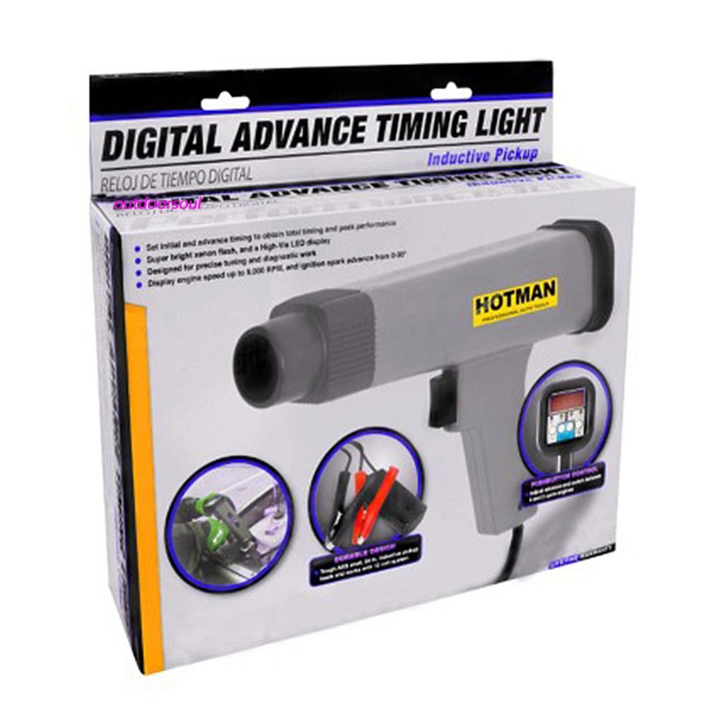 - 12V Professional Digital Inductive Timing Light Engine Ignition ...