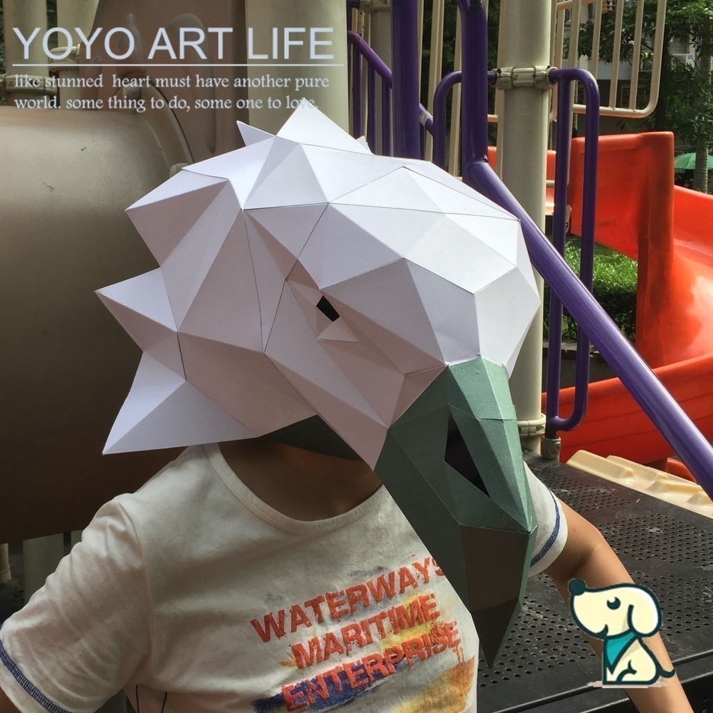 Yoyo K3 Paper Model Annual Meeting Party Eagle Creative Headgear Mask ...
