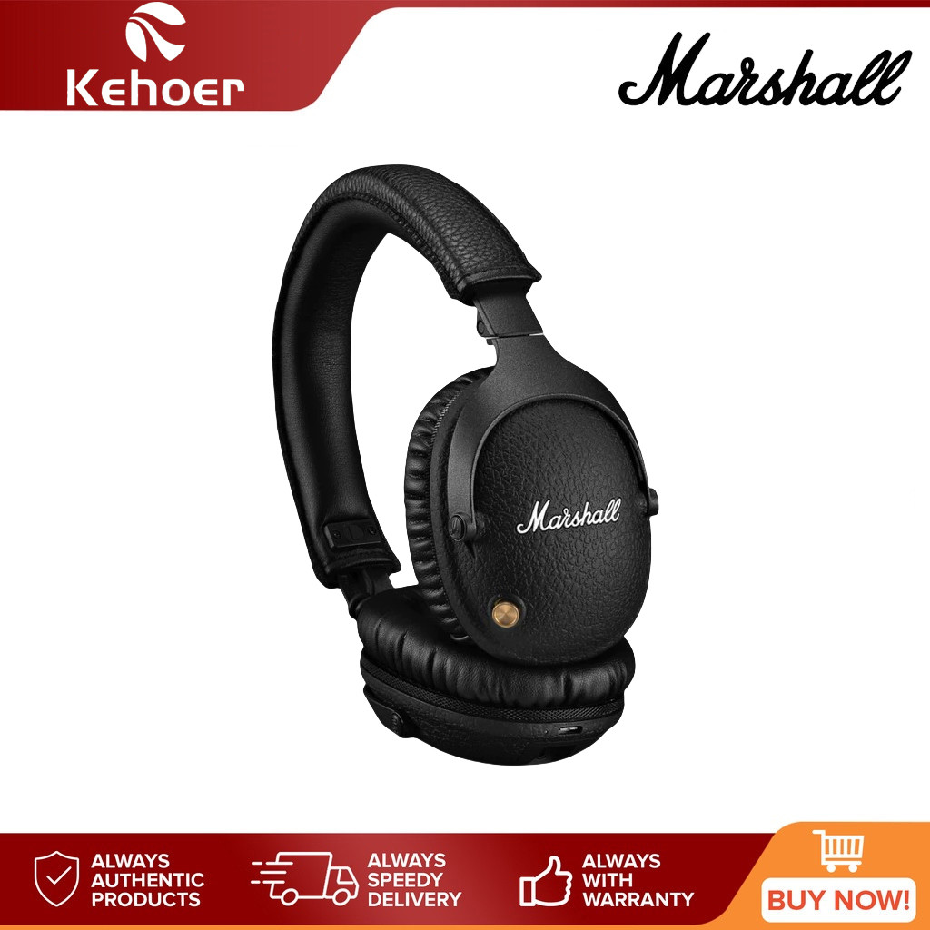 Marshall Monitor II ANC Wireless Bluetooth Headphones Built-in ...