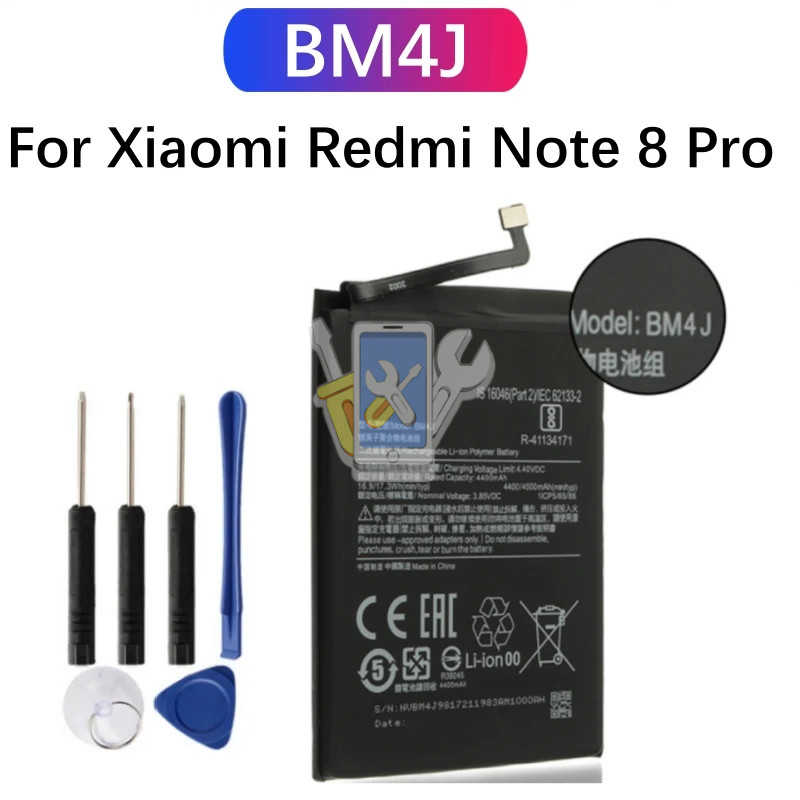 BM4J Battery for Xiaomi Redmi Note 8 Pro 4500mAh Mobile Phone ...