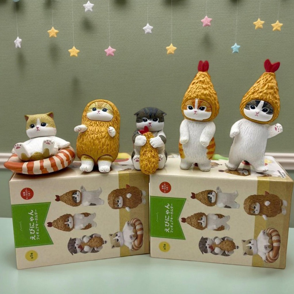 Mofusand Small Cat Figurines Cute Figurines Desktop Ornaments ...
