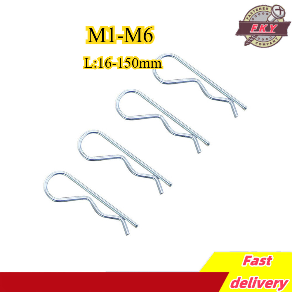 SS304 R Type Pin Spring Cotter Pin Wave B Type Cotter Pin Hair Clip ...